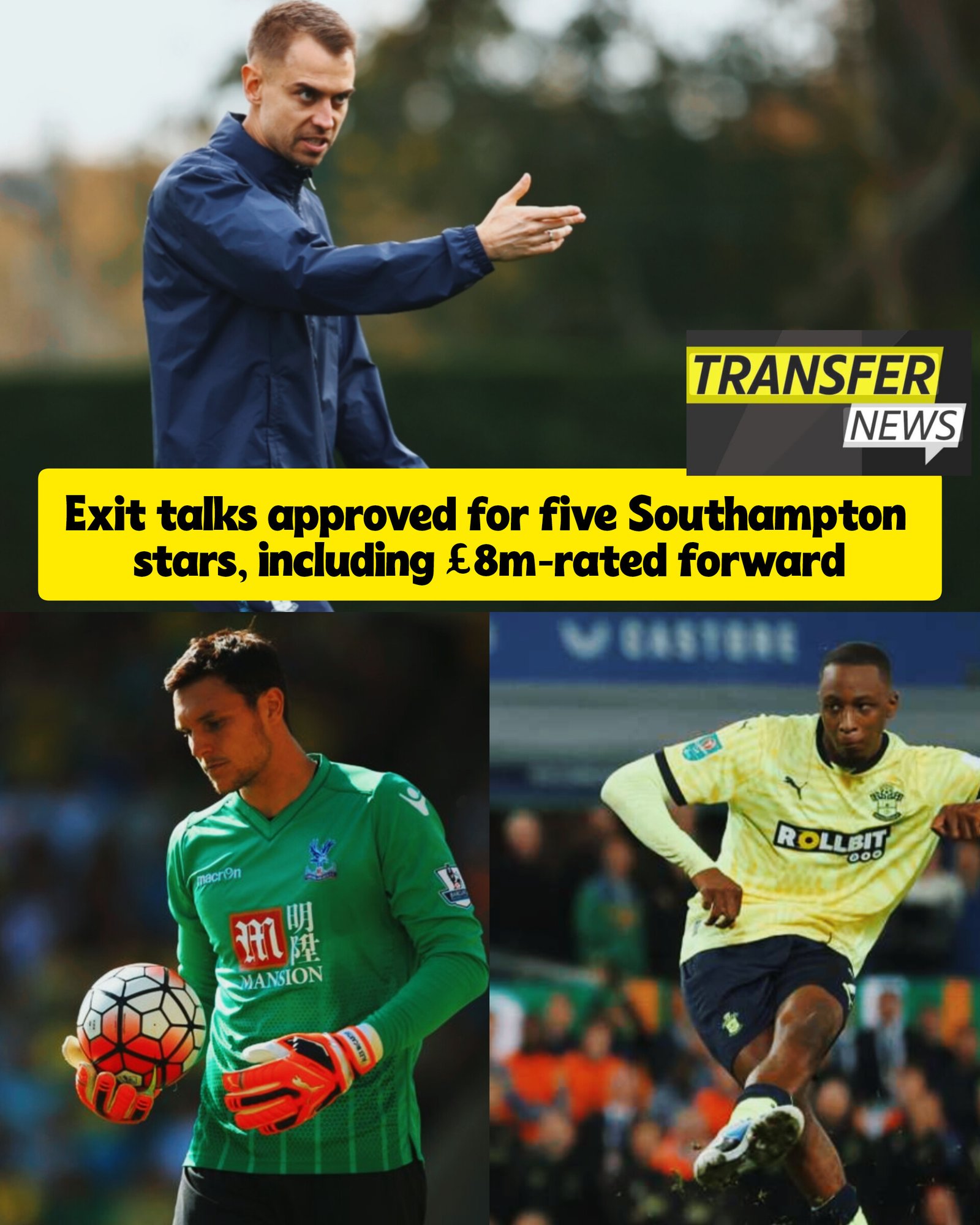 Five Southampton players cleared to discuss exits, with £8m signing ...