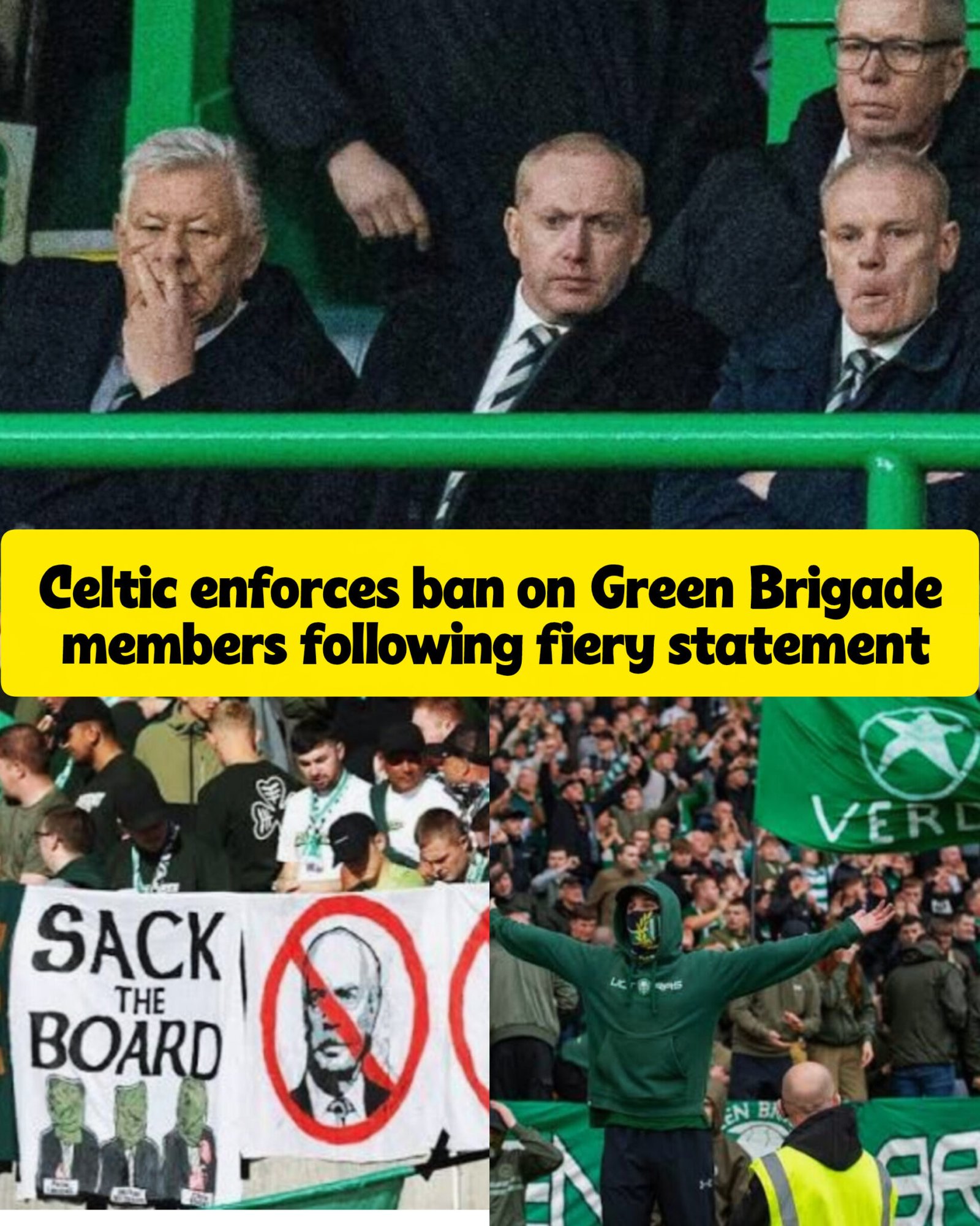 Celtic bans Green Brigade members once more following fiery statement ...