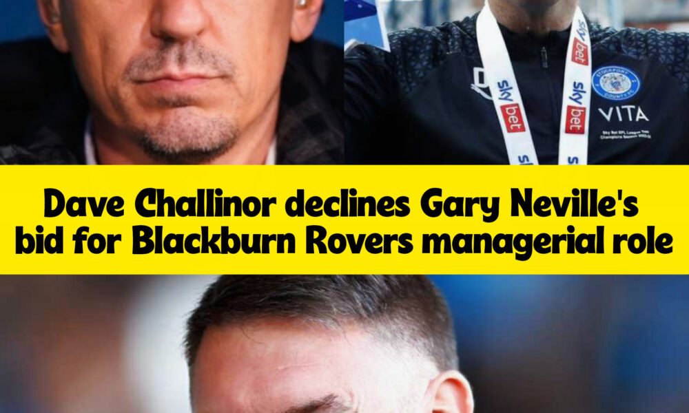 Dave Challinor rejects Gary Neville in race for Blackburn Rovers job ...